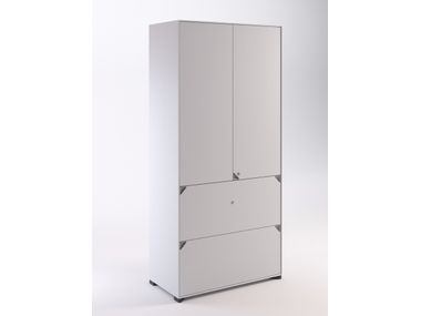 Tall plate office storage unit with hinged doors JOINT | Tall office ...