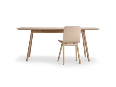 KALI Rectangular ash table By Offecct | design Jasper Morrison
