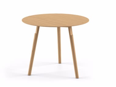 Round solid wood table KAYAK TABLE - 04A Kayak Collection By Alias ...