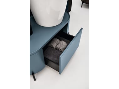 KRACKLITE SEMI FREESTANDING | Vanity unit with drawers By Axa design ...