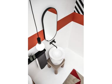 KRACKLITE SEMI FREESTANDING | Mueble bajo lavabo de madera By Axa