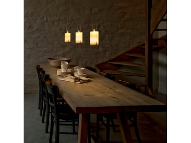 °LED ON FIRE LED glass and wax candle pendant lamp By Eden Design ...