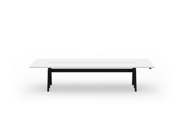 LEVEL SYSTEM | Rectangular meeting table By COR design Uwe Fischer