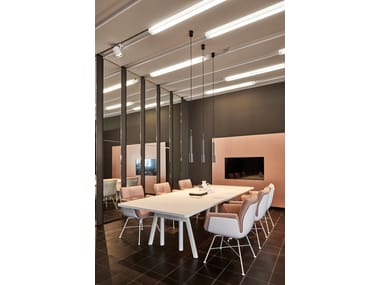 LEVEL SYSTEM | Rectangular meeting table By COR design Uwe Fischer