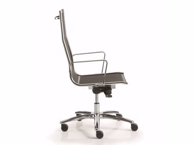 LIGHT High-back reception chair with 5-spoke base By Luxy | design Luxy R&D