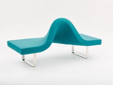 Upholstered modular fabric bench LONGWAY V Longway Collection By Segis ...