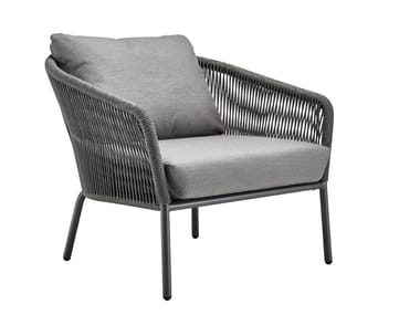 LOOP LOUNGE | Garden armchair with armrests Loop Lounge Collection By solpuri design Hoffmann ...