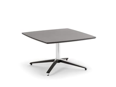 LOTO LOUNGE | Square coffee table Steel and wood coffee table By Nahu