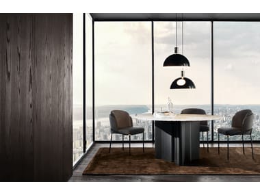 LOU DINING Table By Minotti | design Christophe Delcourt