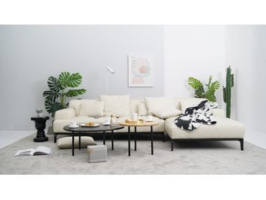 LUNA | Sofa with chaise longue Luna Collection By Grado Design design ...