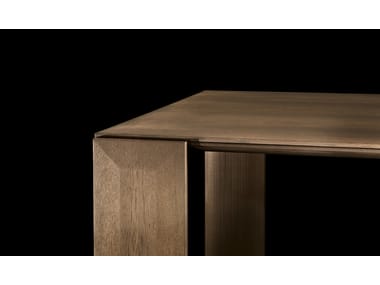 LY Rectangular solid wood table By Henge | design Massimo Castagna