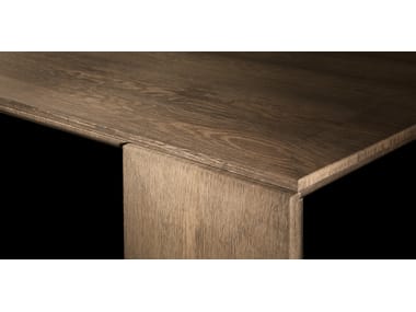 LY Rectangular solid wood table By Henge | design Massimo Castagna