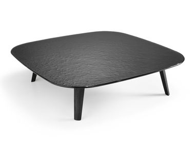 MAGMA Wood and glass table By Fiam Italia | design Patrick Jouin