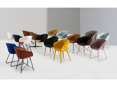 MAYA FP UP | Tanned leather chair Maya Collection By SOFTLINE 1979