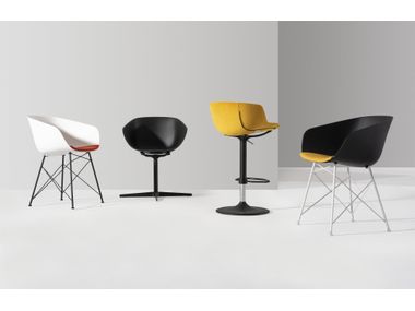 MAYA TRC UP Contemporary style tanned leather chair By SOFTLINE 1979