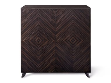 MICHAEL ALTO Ebony highboard with doors By DOM Edizioni