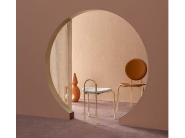 MICHELLE Medallion upholstered leather chair By SP01 | design Tim Rundle