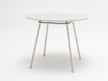 NEW SCHOOL Round metal dining table By MDD | design Form Us With Love