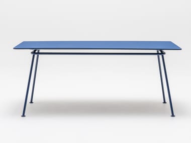 NEW SCHOOL Rectangular metal dining table By MDD | design Form Us With Love