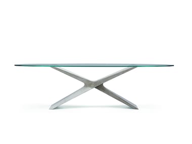 NEXUS | Oval table Oval Baydur® table By Midj | design Andrea Lucatello