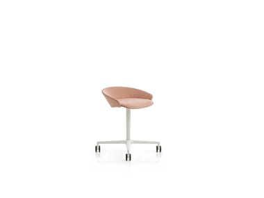 KARL Fabric office stool with castors with 4-Spoke base By FREZZA ...