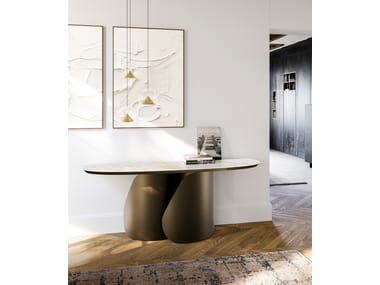 ONDA | Ceramic console table Rectangular ceramic console table By ...