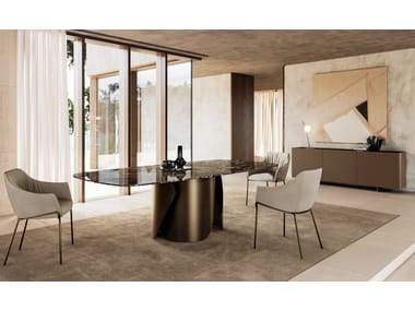 ONDA Rectangular marble table By EFORMA | design Ollen Pal