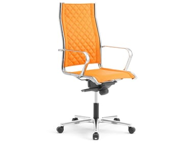 ORIGAMI TD | High-back office chair Fabric office chair with armrests ...