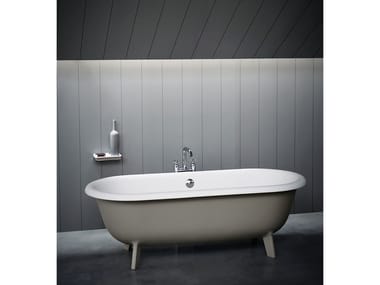 OTTOCENTO Oval Cristalplant® bathtub on legs By Agape