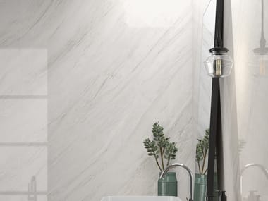 Indoor Sintered ceramic wall/floor tiles with marble effect PALISANDRO BLUE 12 & 6 mm Collection ...