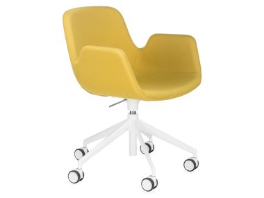 PASS Height-adjustable fabric office chair with 5-Spoke base By Lapalma ...