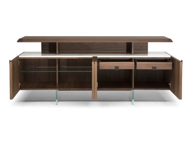 PHANTOM MDF sideboard with doors By Natuzzi Italia | design Mauro Lipparini