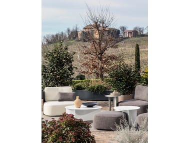 PIERRE SHELL Garden armchair By Flou | design Studio Contromano