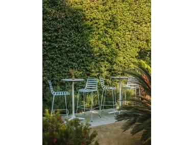 PILE Round drop-leaf high table By ENEA | design Estudi Manel Molina