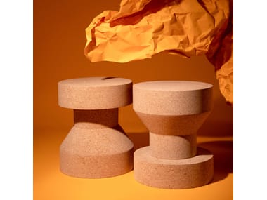 Cork stool / coffee table PIRUETA By Galula design Mendes Macedo