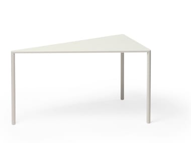 Modular triangular Corian® side table POINT 60° Point Collection By ...