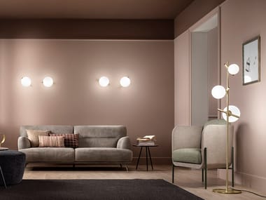 POSY A1 P Glass wall lamp By Masiero