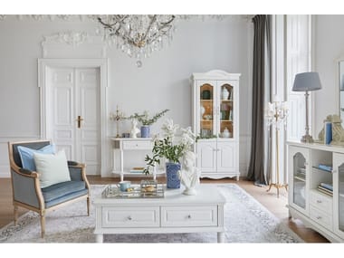 PRINCESS Demilune wooden console table with drawers By Arrediorg.it®