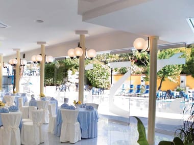 Tempered glass movable partition walls PMC - CRYSTAL By ANAUNIA