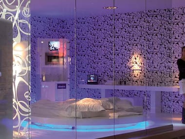 Tempered glass movable partition walls PMC - CRYSTAL By ANAUNIA