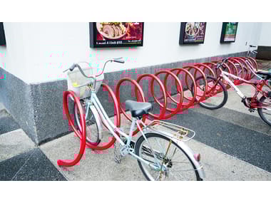 SPYRA Steel bicycle rack By Metalco | design Alfredo Tasca