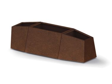ALFA BETA GAMMA Corten™ flower pot By Metalco | design Raffaele Lazzari