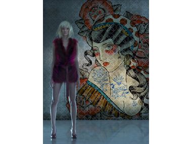 MY BODY Wallpaper strip By Wall&decò | design Wall&Decò Creative Archive