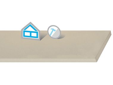 Gypsum fiber ceiling tiles RIGIDUR H VK By Saint-Gobain Gyproc