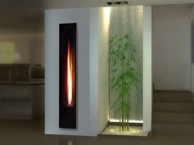 MIRROR FLAME Gas Fireplace insert By ITALKERO