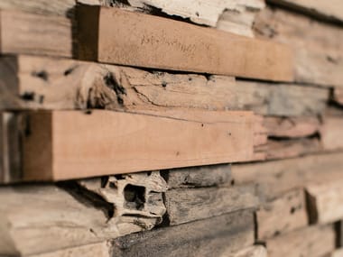 Indoor wooden 3D Wall Cladding WHEELS By Wonderwall Studios