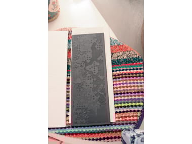 BAS-RELIEF PATCHWORK NERO Indoor porcelain stoneware wall/floor tiles ...