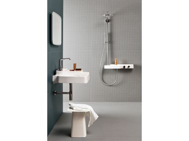 PICO DOWN NATURAL GRIS Porcelain stoneware wall tiles By Mutina