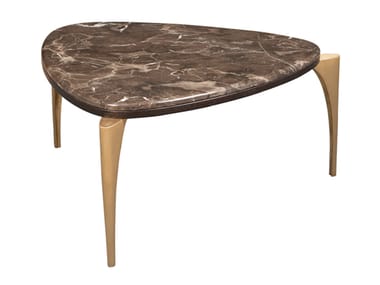 Triangular marble coffee table MANOLO COCKTAIL By Hamilton Conte Paris ...