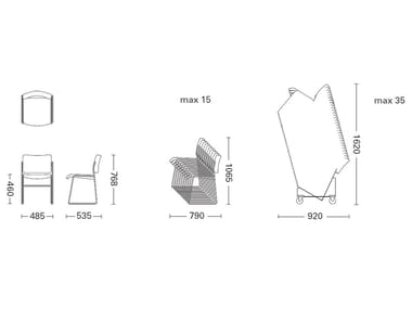 40/4 Stackable sled base chair By Howe | design David Rowland